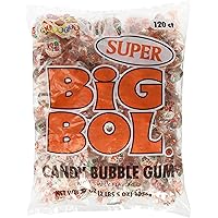 Amazon.com : Super Big Bol Candy and Gum (Pack of 240) : Chewing Gum ...