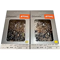 Amazon.com: Stihl 26RS 81 Drive Links .325 Pitch .063 Gauge (2 Pack) Rapid Super Chainsaw Chain ...