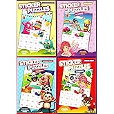 Amazon.com: Set of 4 Kids Sticker Puzzle Books : Toys & Games