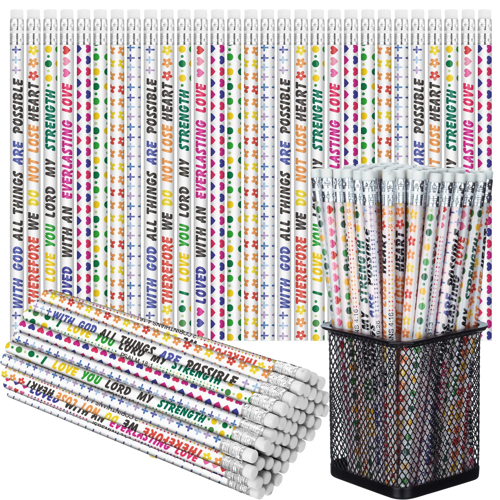 Mua Sinmoe 100 Pcs Bible Verse Pencils Graduation Pencils Bulk for ...