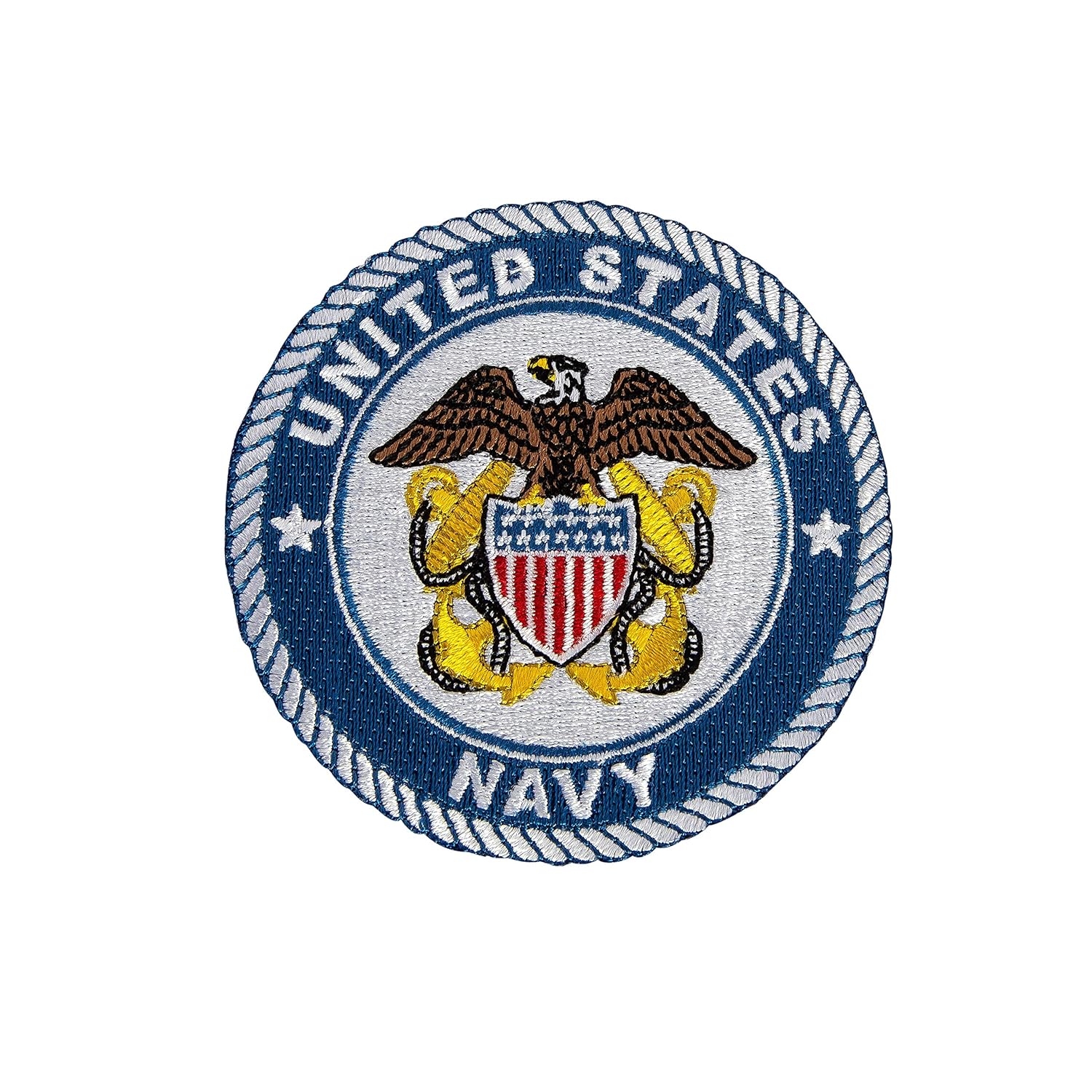 Amazon.com: United States Navy Patch Embroidered Appliqué Patch Sew or ...