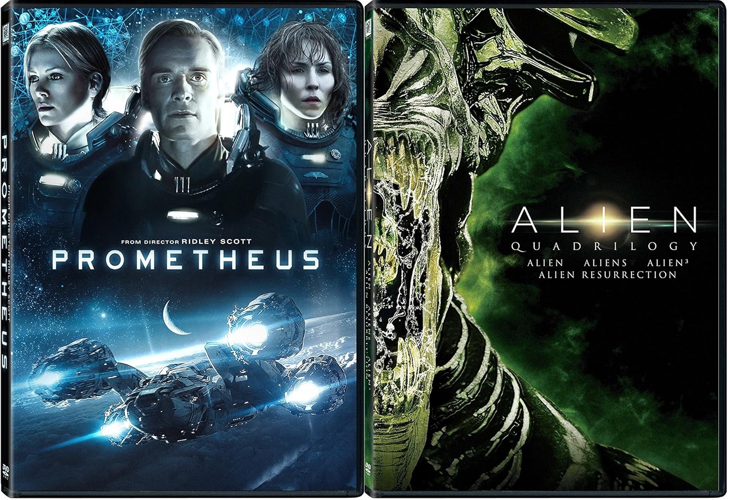 Amazon.com: Alien Quadrilogy + Prometheus Sci-Fi Horror DVD Movie ...