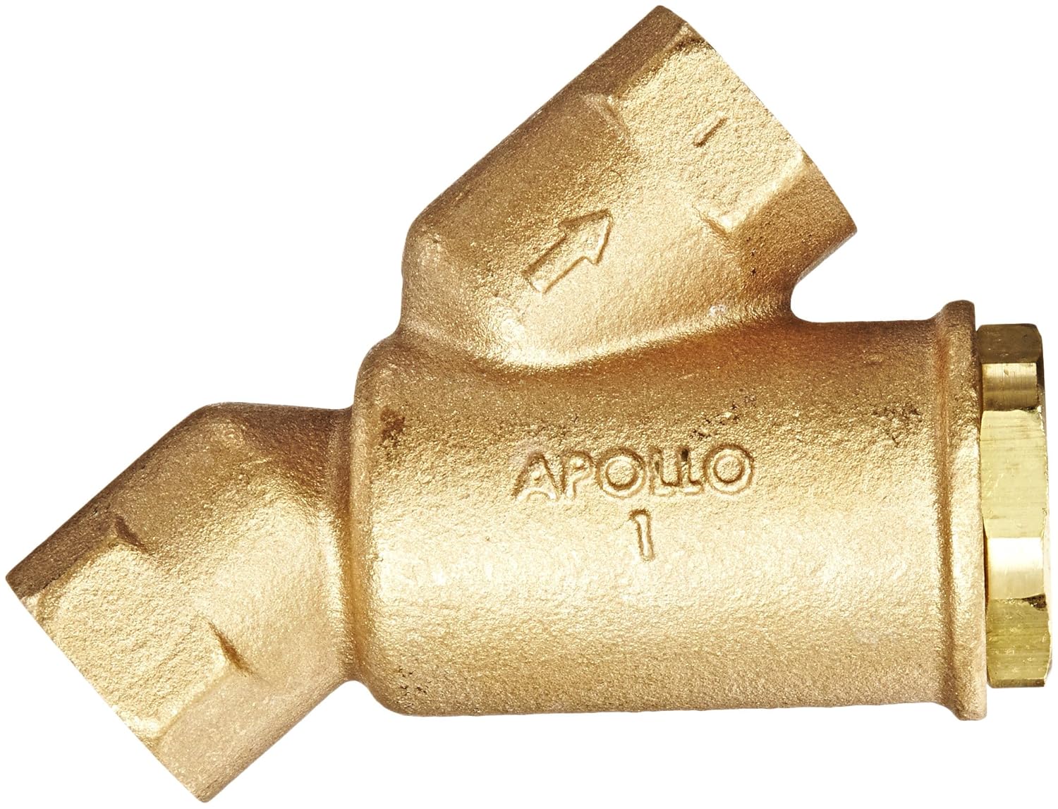 Apollo Valve 59 Series Bronze Y-Strainer with Tapped Cap 3/4 NPT Female ...