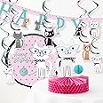 Amazon.com: Creative Converting Purr-FECT Cat Birthday Party ...