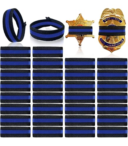 Banderines De Luto De La Policía