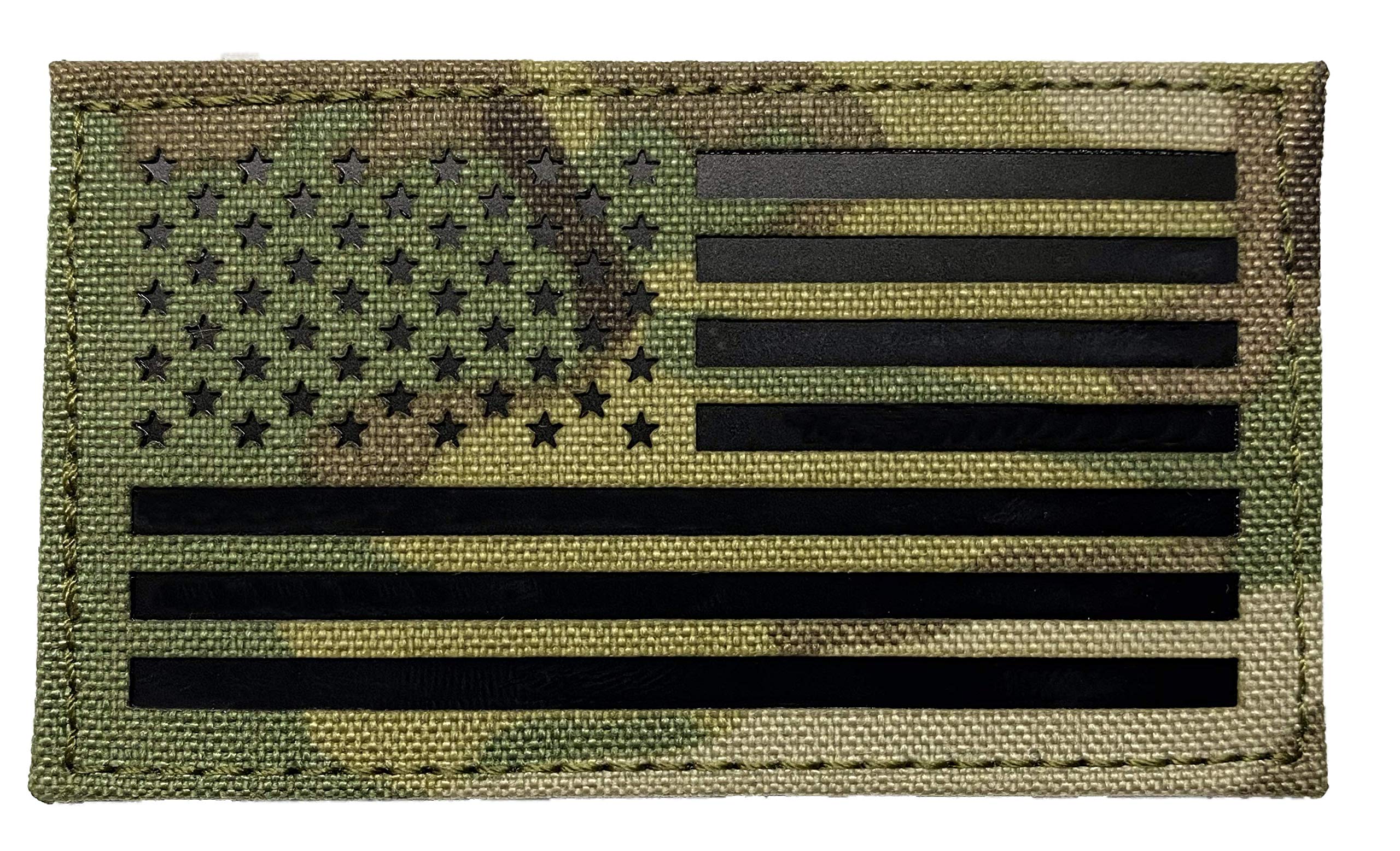 Infrared Ir American Flag Tactical Morale Patch With Hook Fastener ...