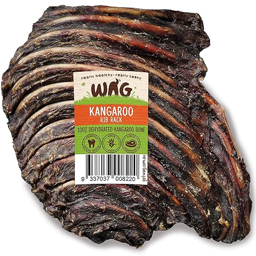 Kangaroo Rib Rack 1 Pack, Australian Made Long Lasting Natural Dog ...