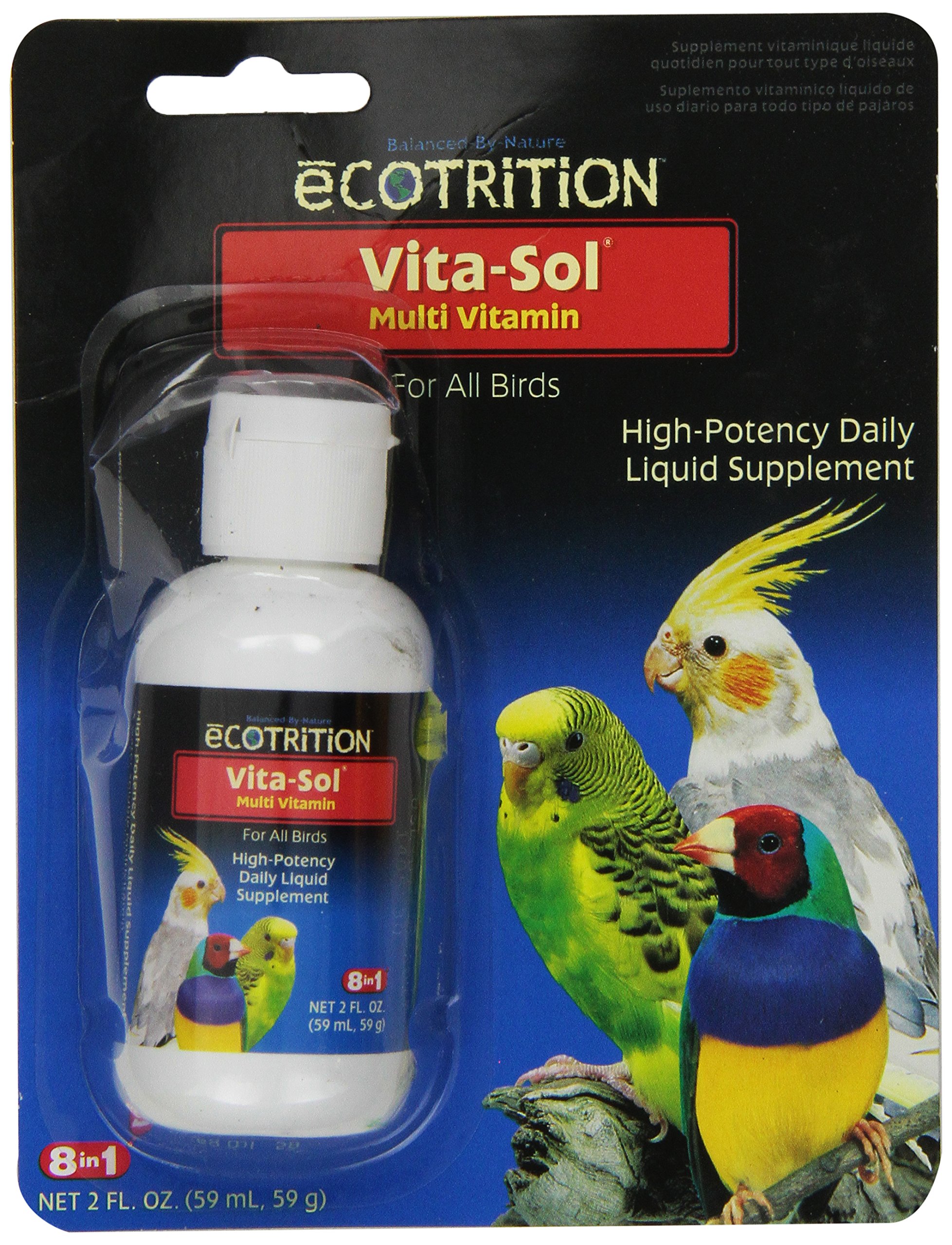 Pet Supplies Ecotrition Vita-Sol High Potency Multi-Vitamin Bird ...
