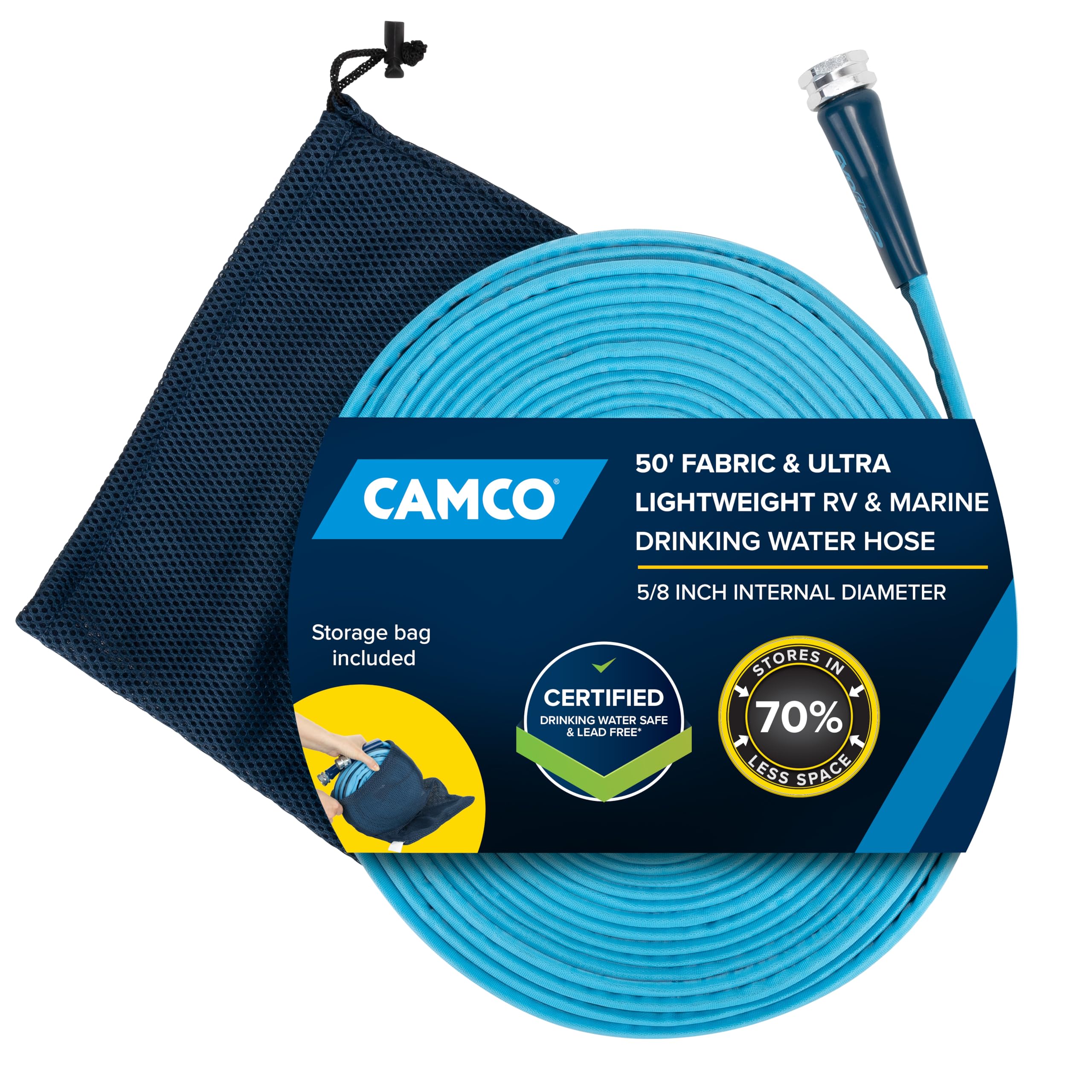 Camco EvoFlex2 50-ft Drinking Water Hose - RV Drinking Water Hose ...