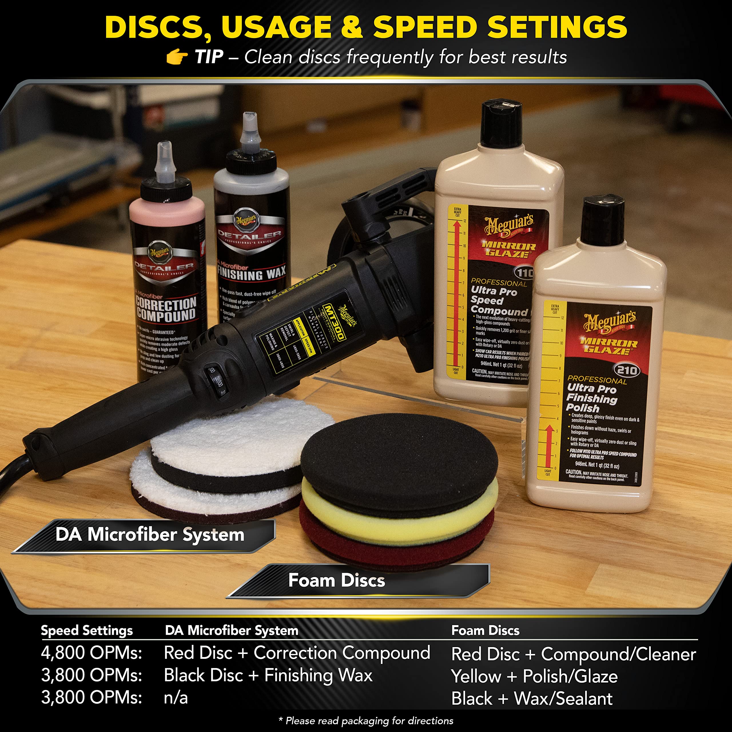 Mua Meguiar's MT300 Variable Speed Dual Action Polisher, Professionally ...