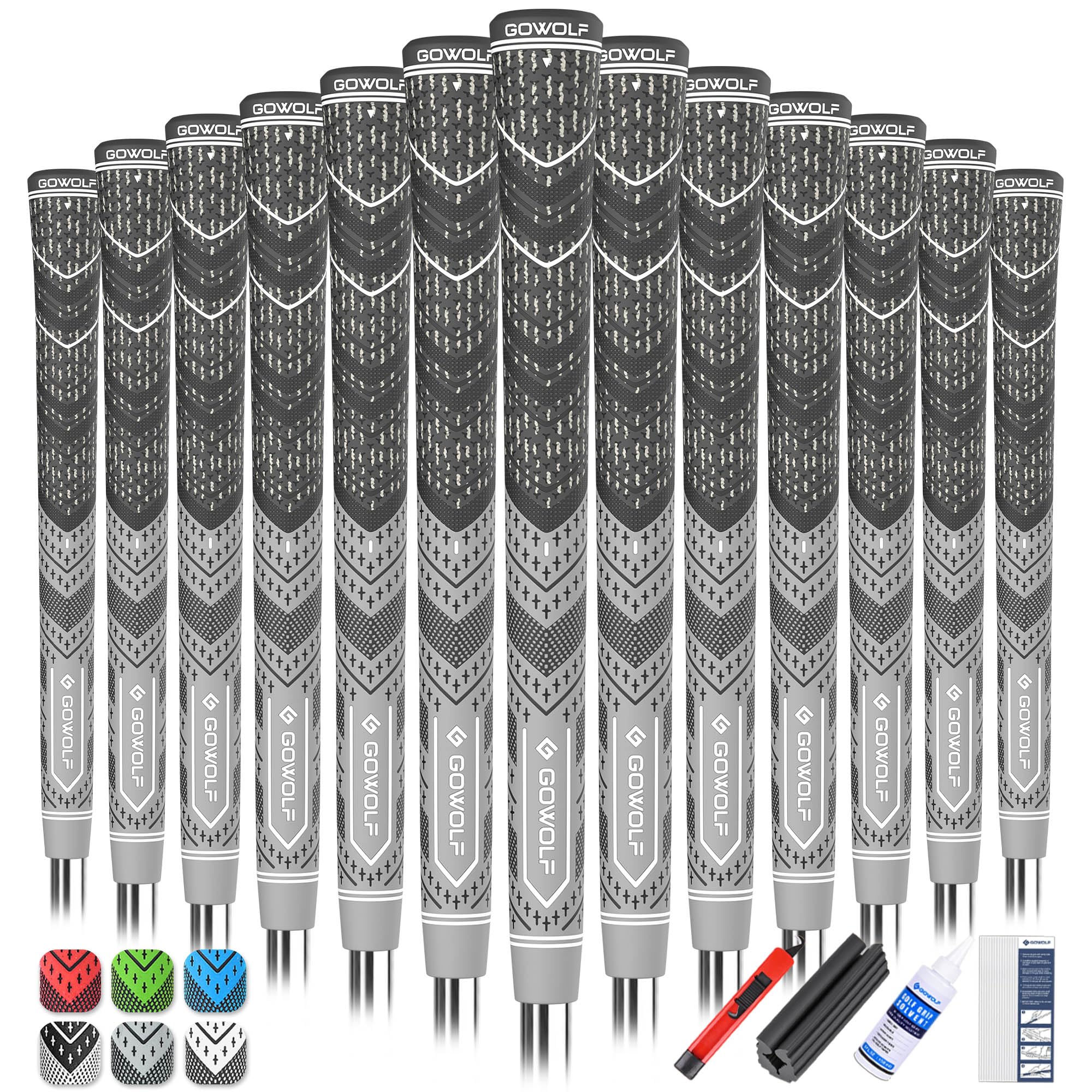Gowolf Golf Grip Cord Rubber Multi-compound Golf Driver Irons Club ...