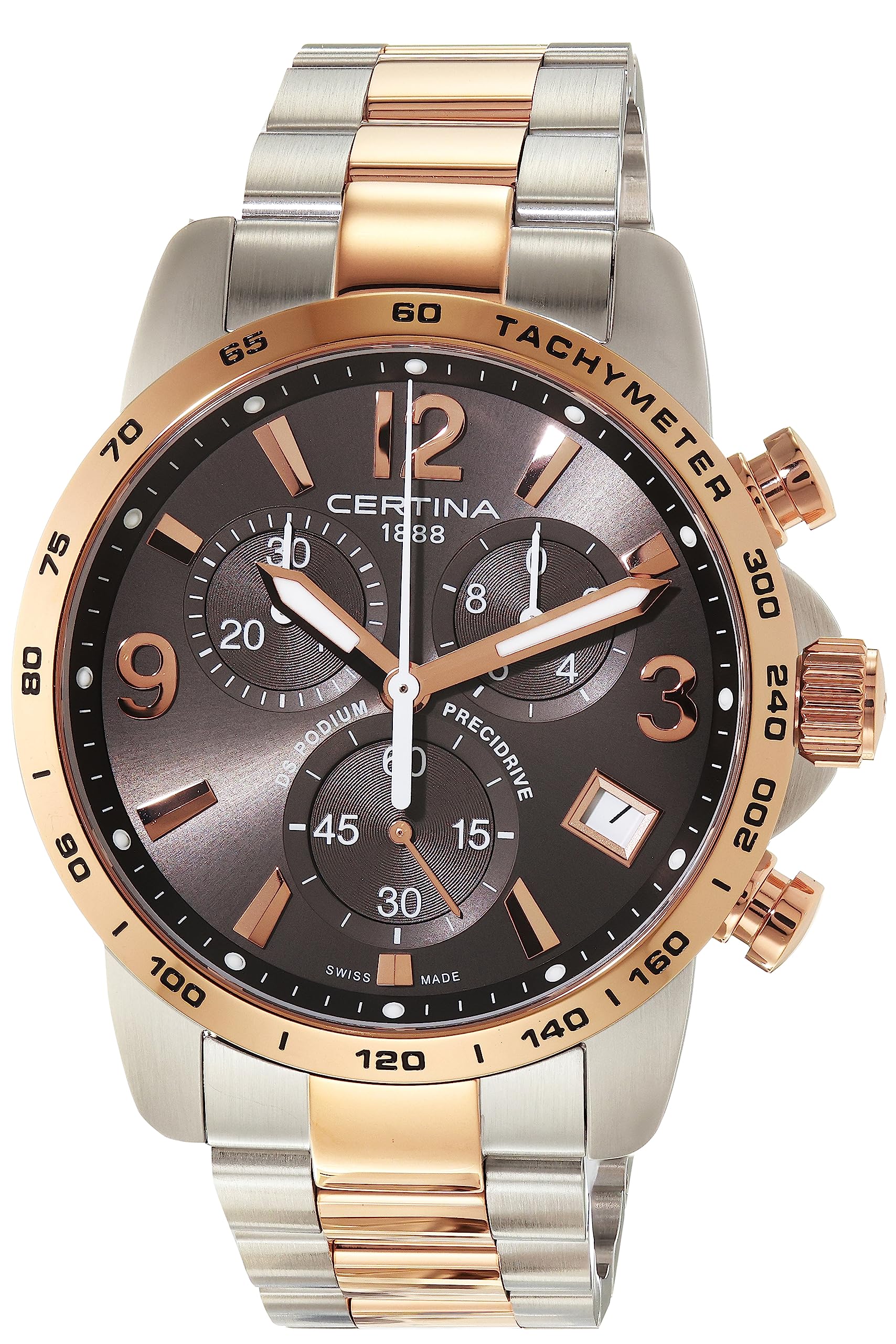 Certina, Mens, DS PODIUM, Stainless Steel, Swiss Quartz, Sport Watch ...