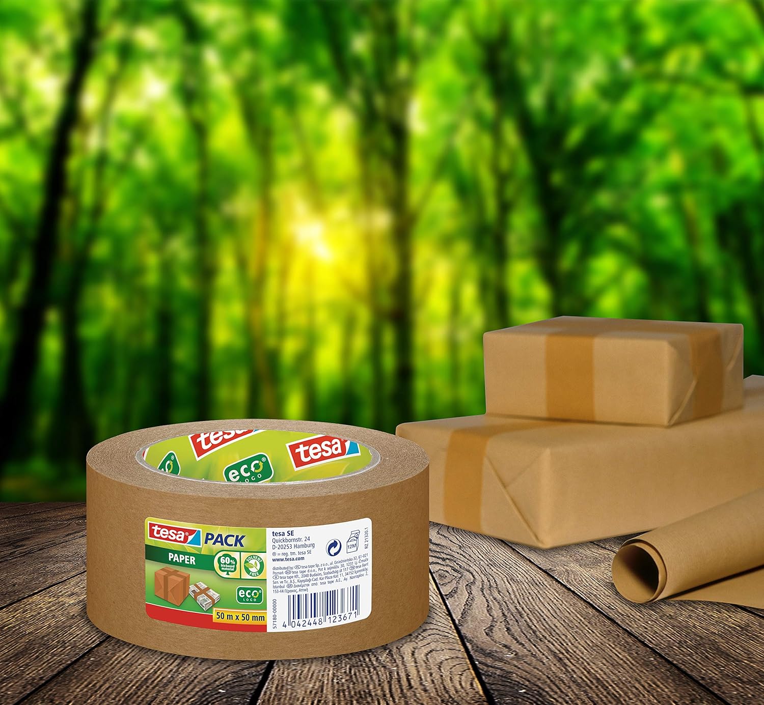 tesapack Paper ecoLogo 25M x 38MM, Brown – BigaMart