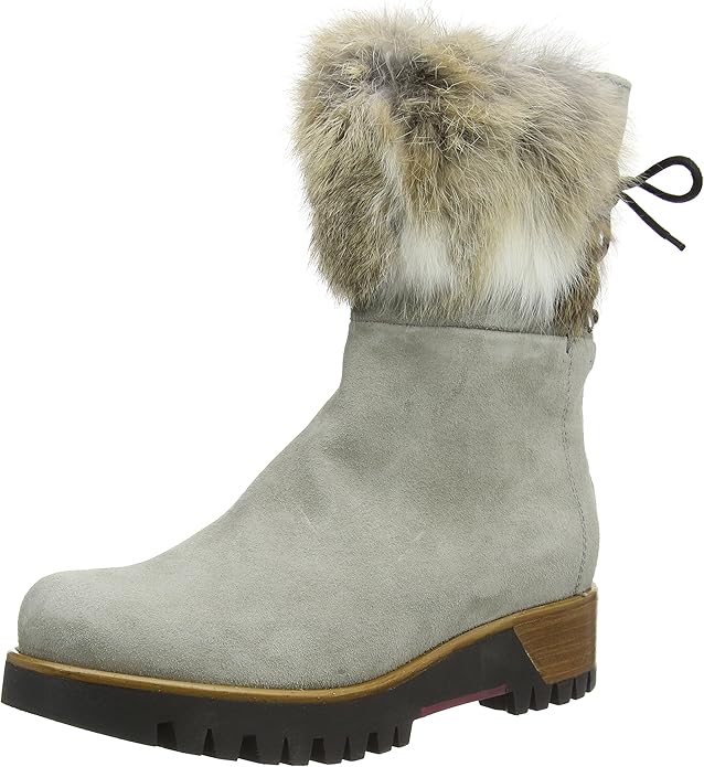 Manas Women’s Aspen Warm Lined Classic Boots Half Length Gray Size: 7 ...