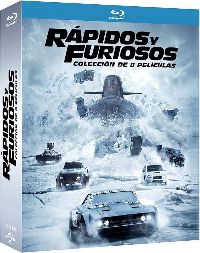 Colección Rápidos y Furiosos. Part 1-8 (Blu-ray): Vin Diesel, Paul ...