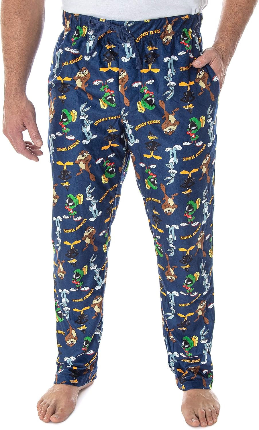 Looney Tunes Men's Daffy Duck Bugs Bunny Taz Marvin Martian Allover ...
