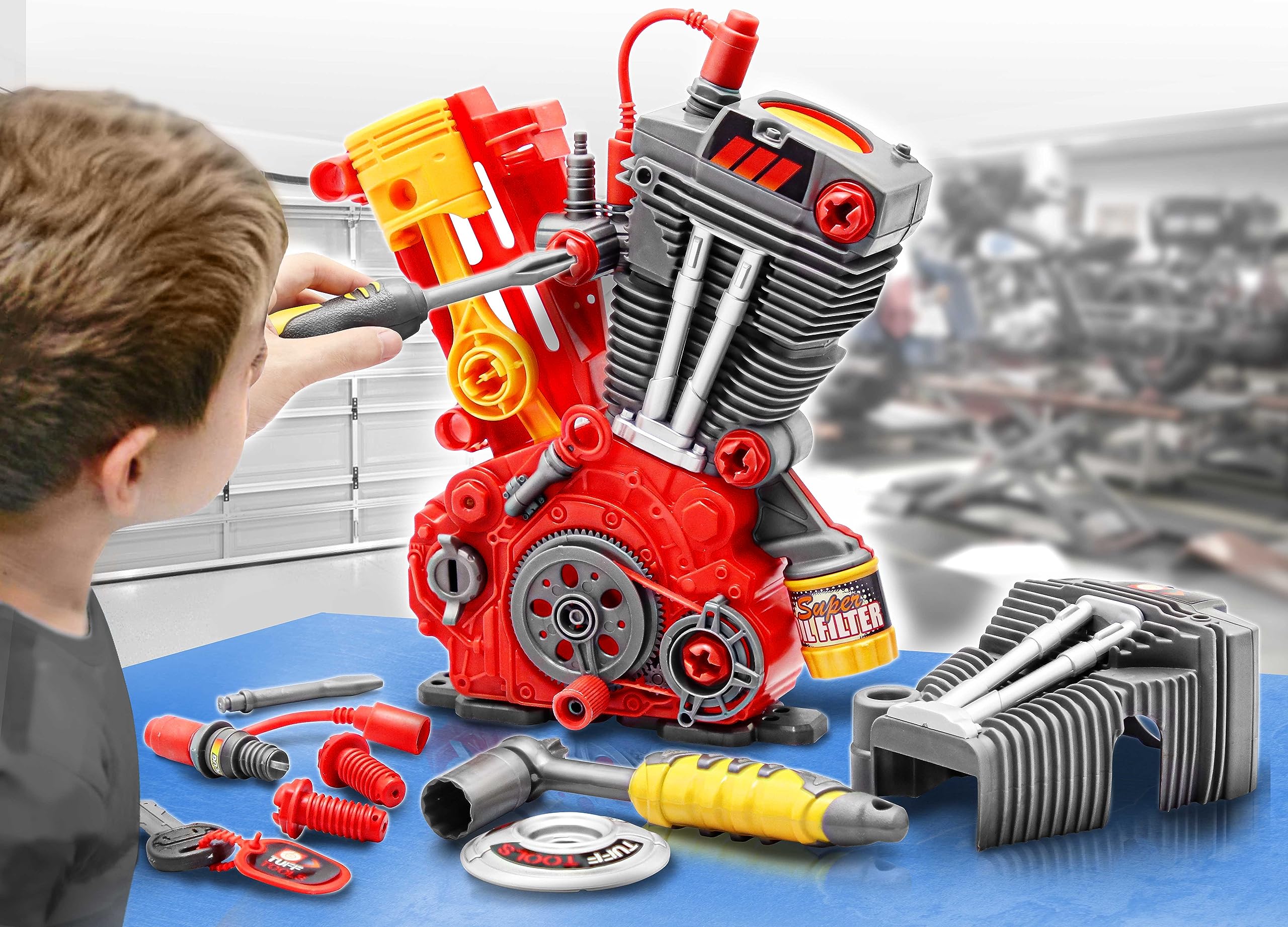 Mua Lanard Tuff Tools: Engine Overhaul - 25 pc Playset, Lights & Sounds ...