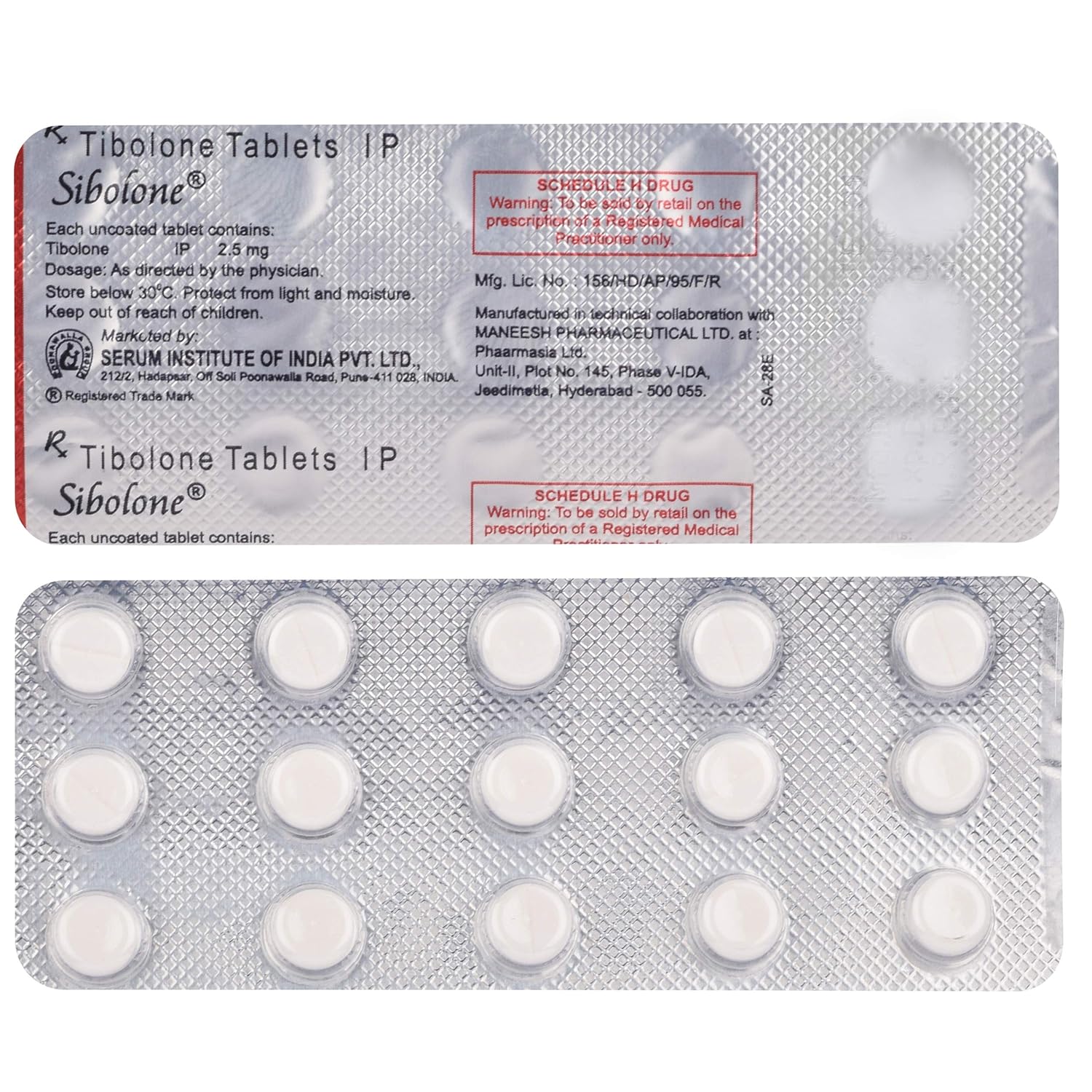 Sibolone - Blister Pack of 15 Tablets: Amazon.in