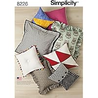 Amazon.com: Simplicity 8225 Easy to Sew DIY Pillow Sewing Pattern, 8 ...