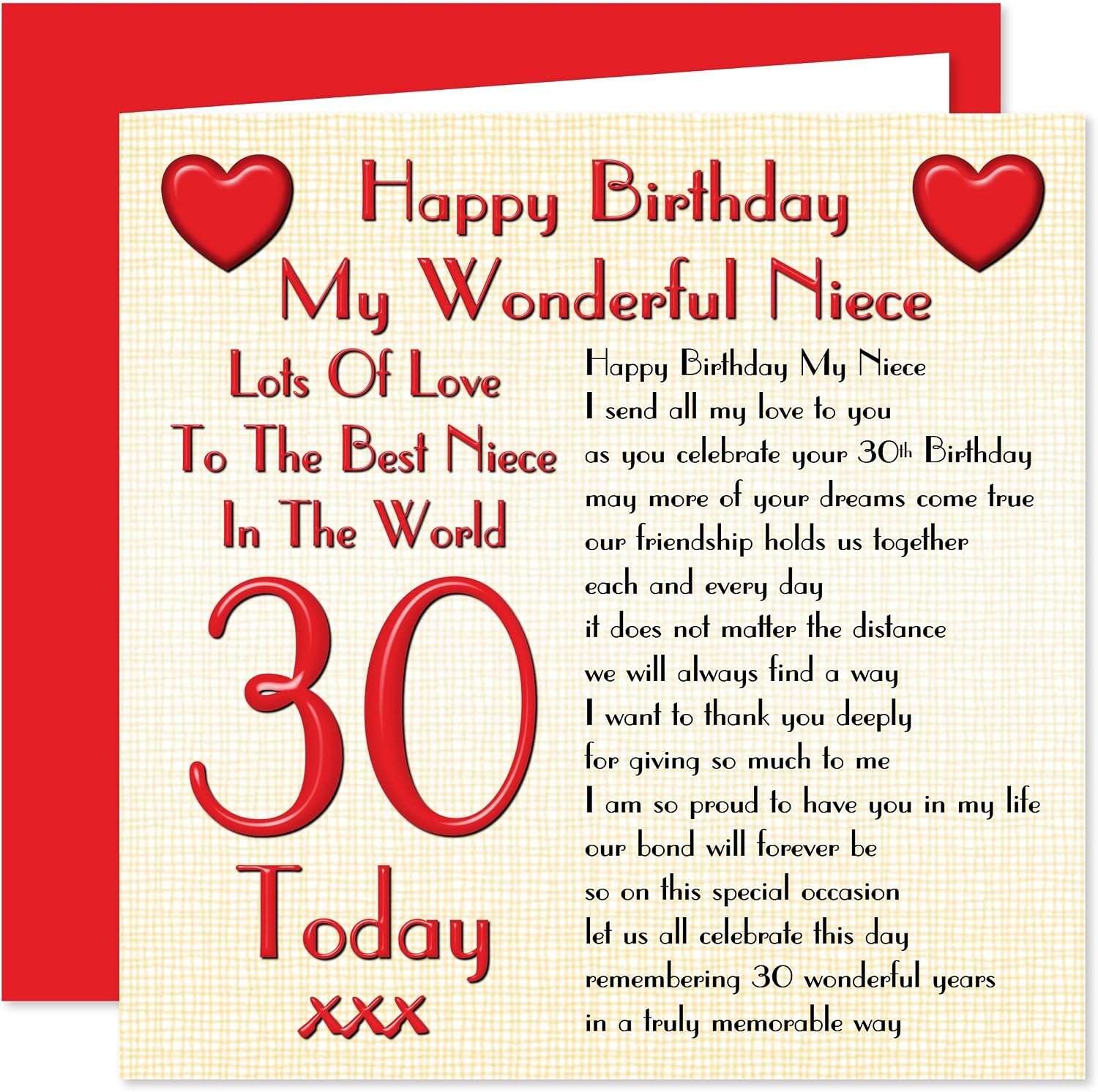 Karten Schreibwaren Birthday Card Niece 30th Onaranlarkulubu Karten Schreibwaren Birthday Card Niece 30th Onaranlarkulubu