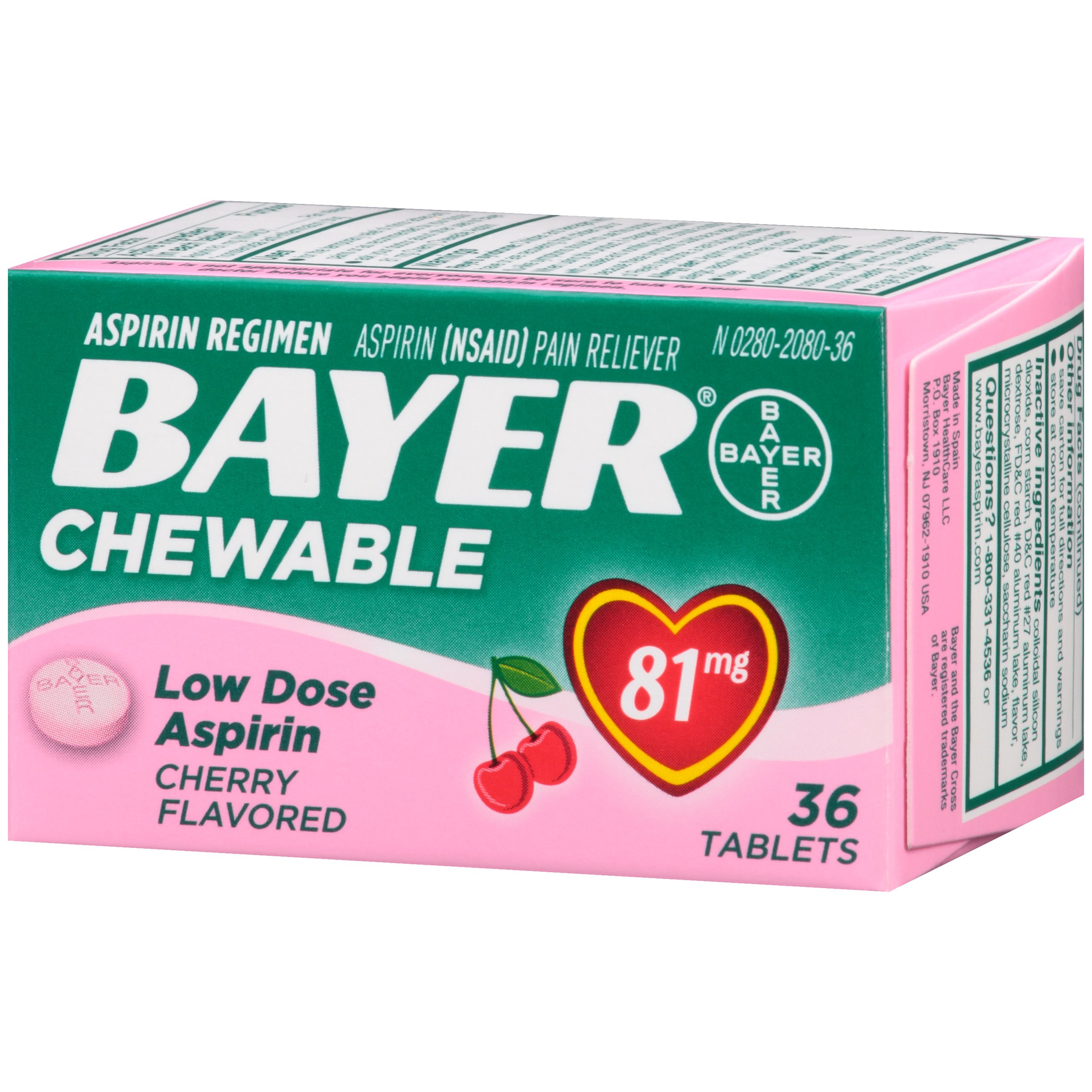 Mua Aspirin Regimen Bayer, 81mg Chewable Tablets, Pain Reliever, Cherry ...