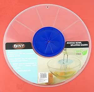 Amazon.com: 12" Mixing Bowl Splatter Guard BPA FREE Fits Most Hand and ...