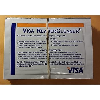 Amazon.com: Cleaning Card for Mag Stripe Card Readers Lot/12: Electronics