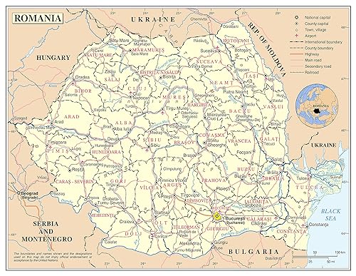 Palmetto Posters 24x31 Laminated Poster: Large detailed political and ...