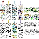Amazon.com: Color Your Own Bookmarks DIY Bookmarks Coloring Paper ...