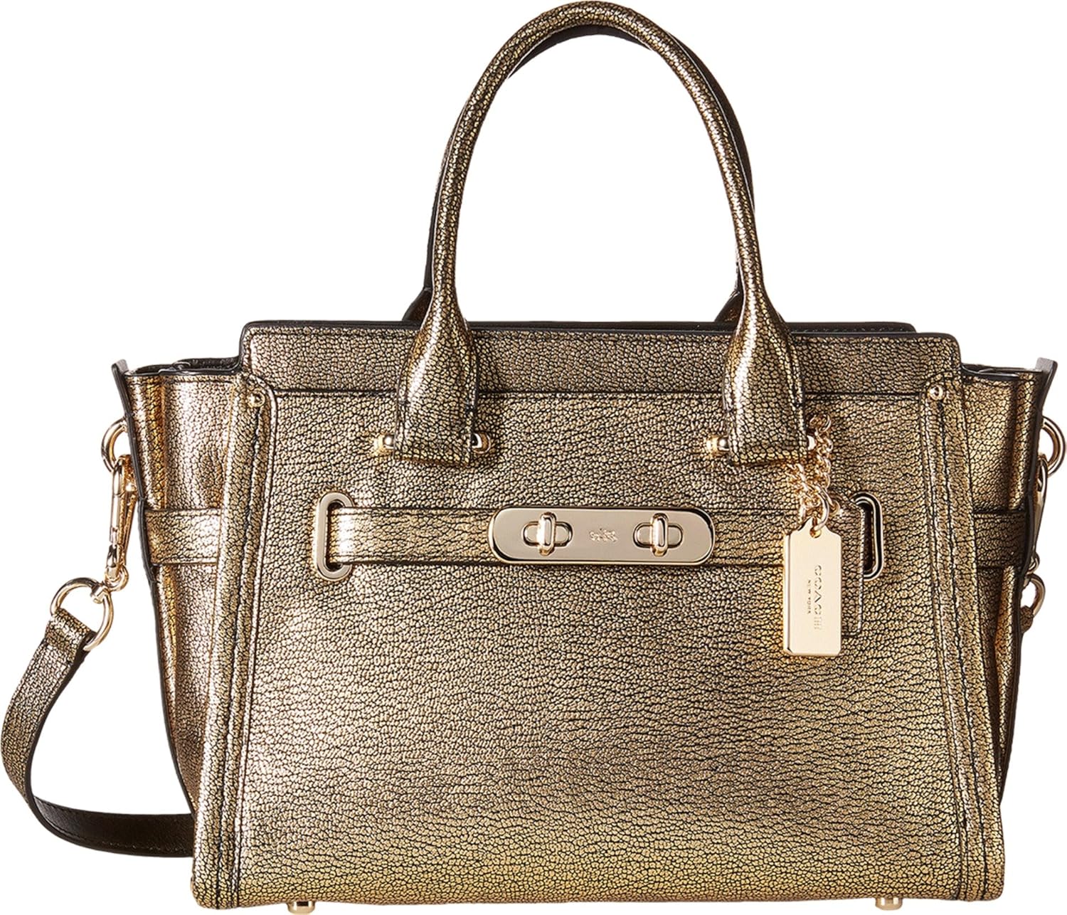 COACH Women's Metallic Coach Swagger 27: Handbags: Amazon.com