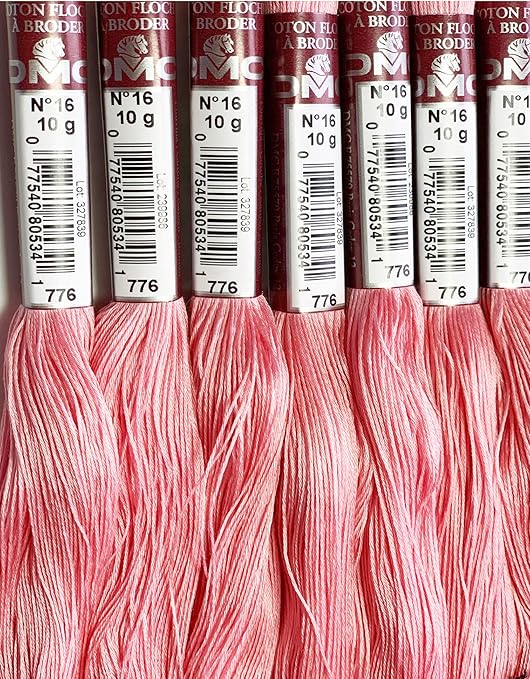 Amazon.com: FLOCHE-DMC Coton FLOCHE A BRODER-Color 776-MED Pink-You ...