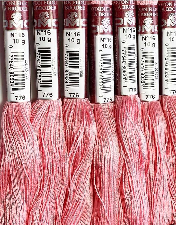 Amazon.com: FLOCHE-DMC Coton FLOCHE A BRODER-Color 776-MED Pink-You ...