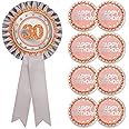 Amazon.com: Cheerland 9pcs 30th Birthday Button Pins Silver and Rose ...