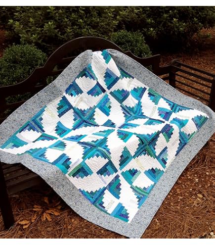 Rainbow Log Cabin Quilt