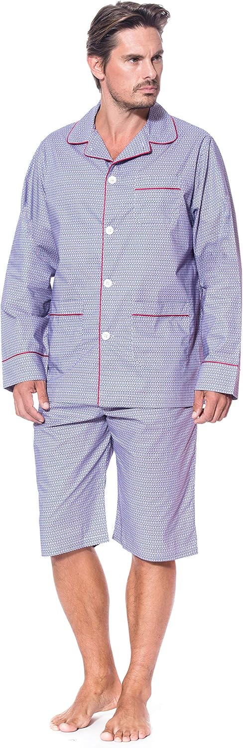 The Cocoanalist - Pijama para hombre, 100% algodón, conjunto de dos ...
