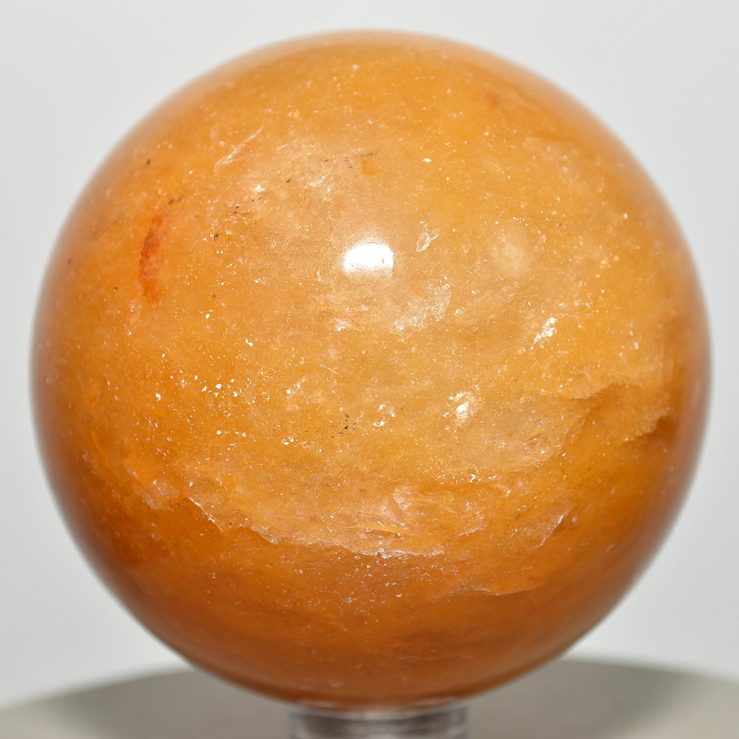 Amazon.com: HC Set: 2.3" Yellow Golden Jade Sphere Natural Jadeite ...