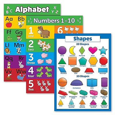 Educational Toddler Poster Set - ABC Alphabet, Nepal | Ubuy