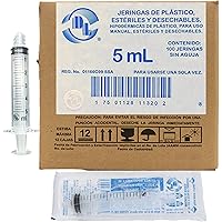Jeringa 5 Ml Aguja 21 x 32 caja con 100 : Amazon.com.mx: Hogar y Cocina