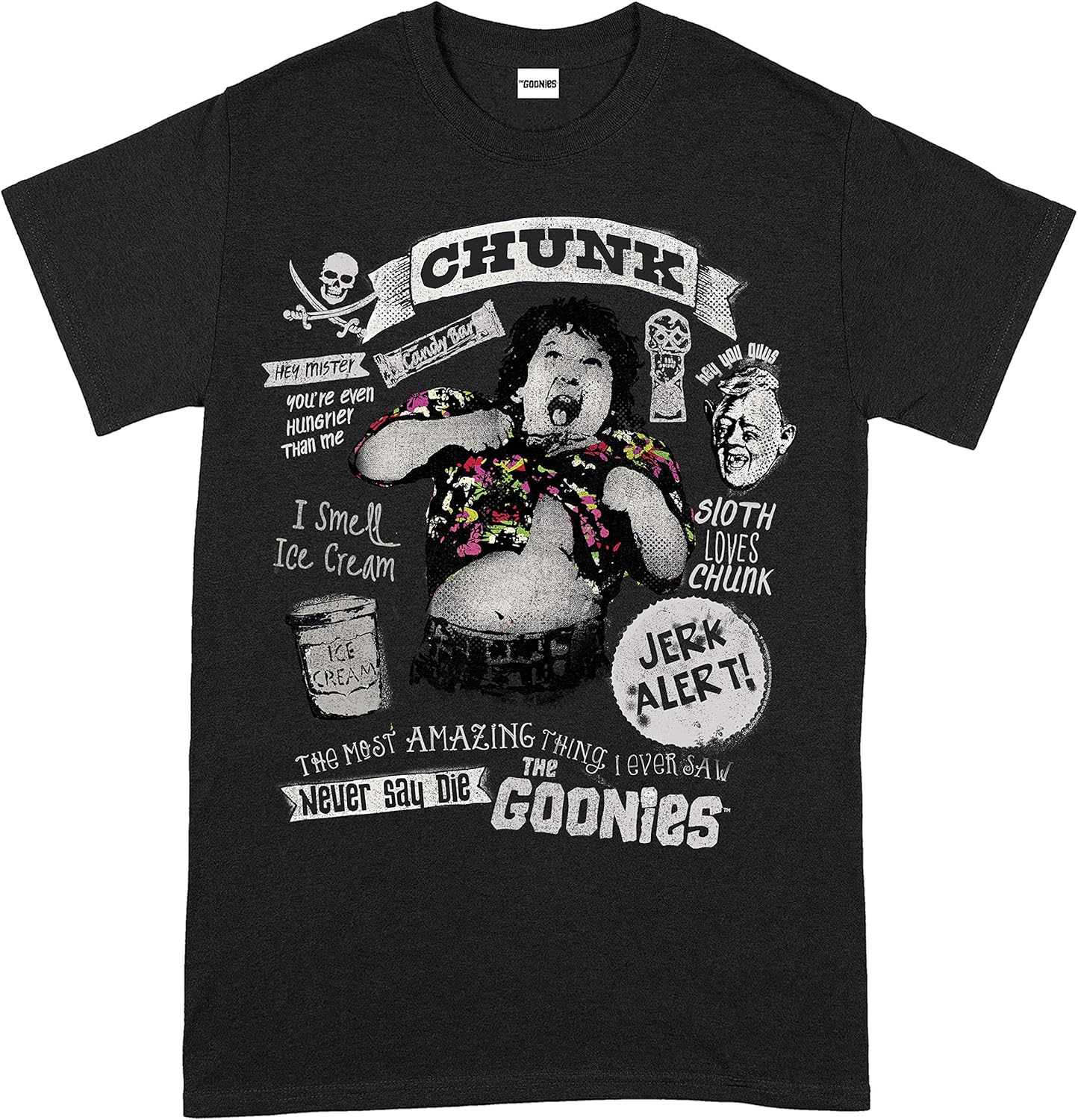 The Goonies Chunk Truffle Shuffle Officiel T-Shirt Hommes Unisexe ...