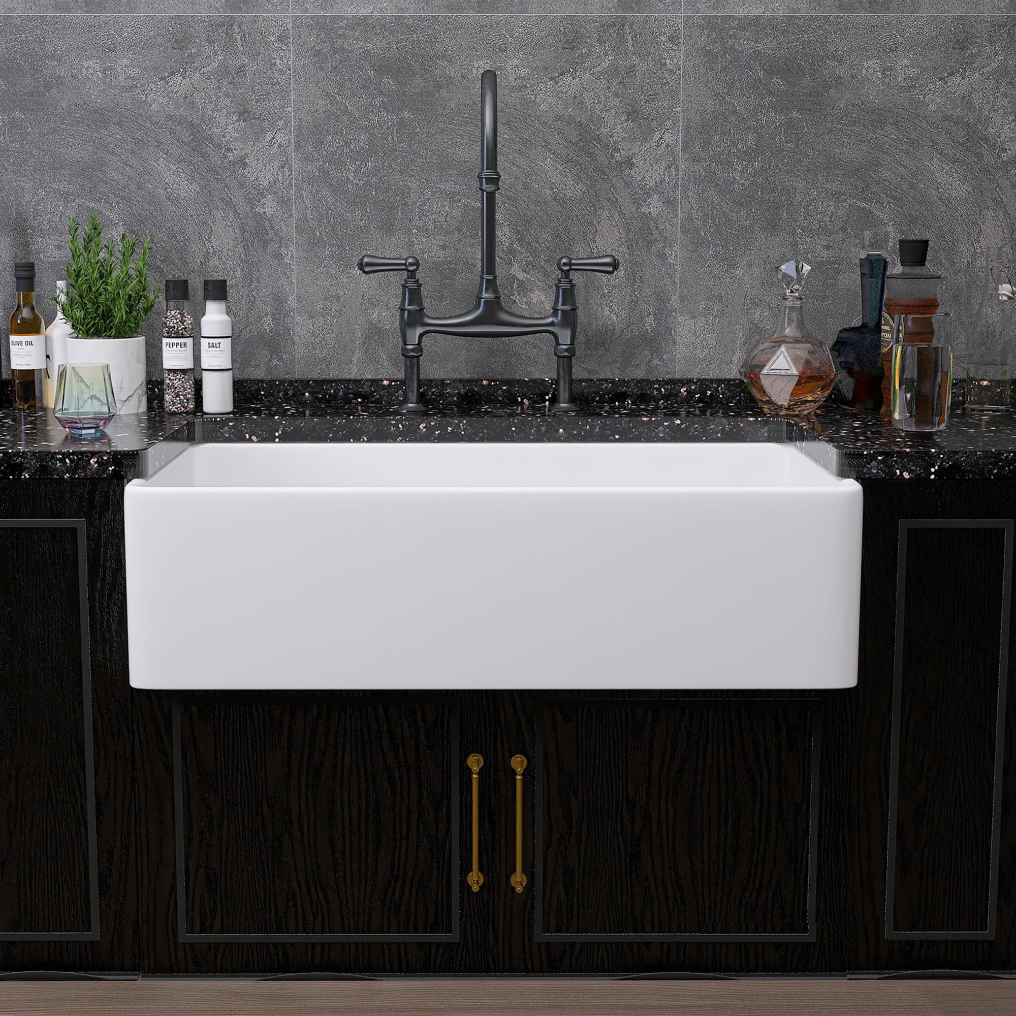 Miuara Farmhouse Sink 36 Inch - Extra Large Farm Sink 36"x18"x10 ...