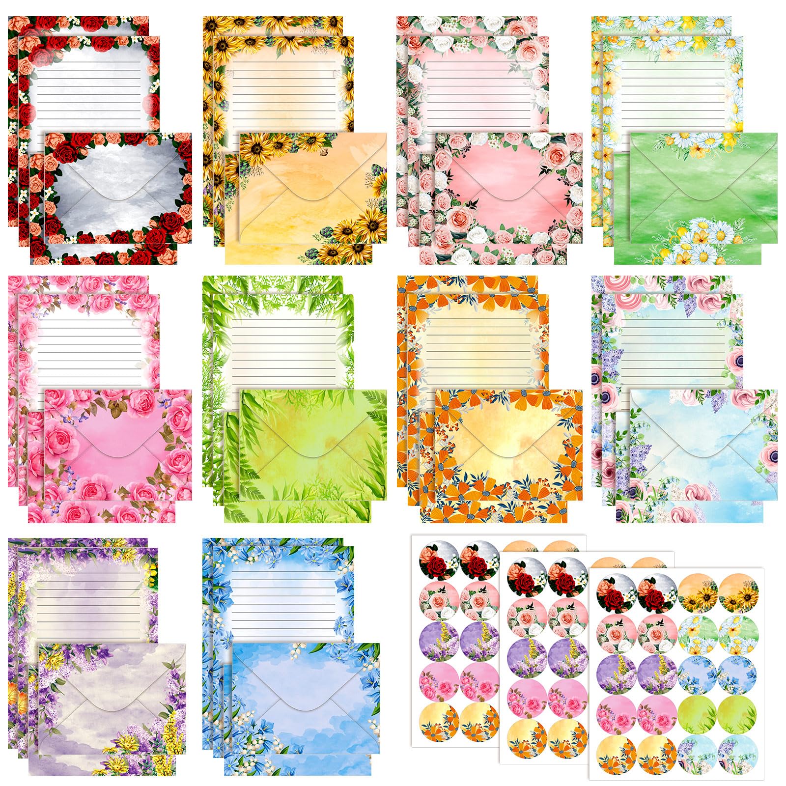 Mua TaoBary 160 Pcs Stationery Paper Set 50 Double Sided Stationery ...