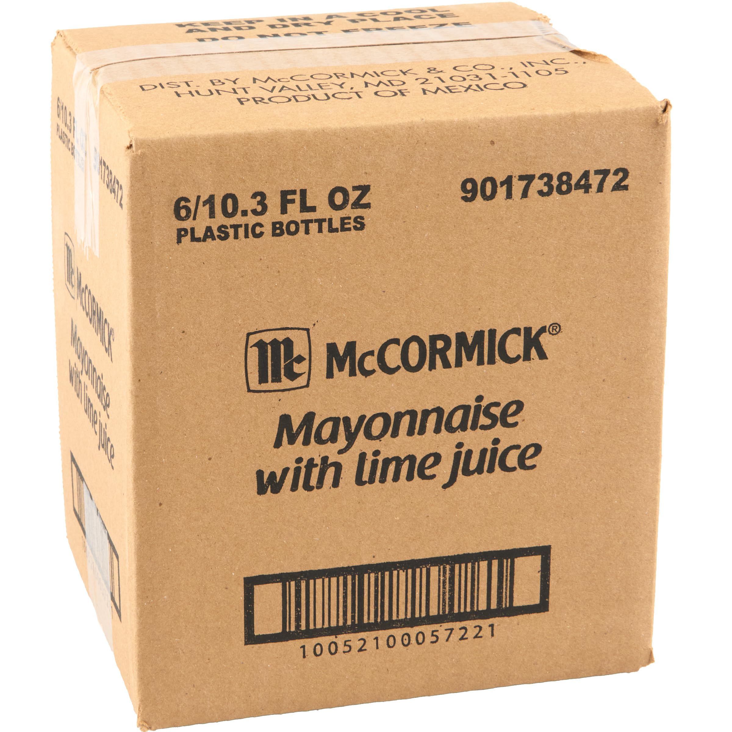 McCormick Mayonesa (Mayonnaise) with Lime Juice, 10.3 fl oz (Pack of 6 ...
