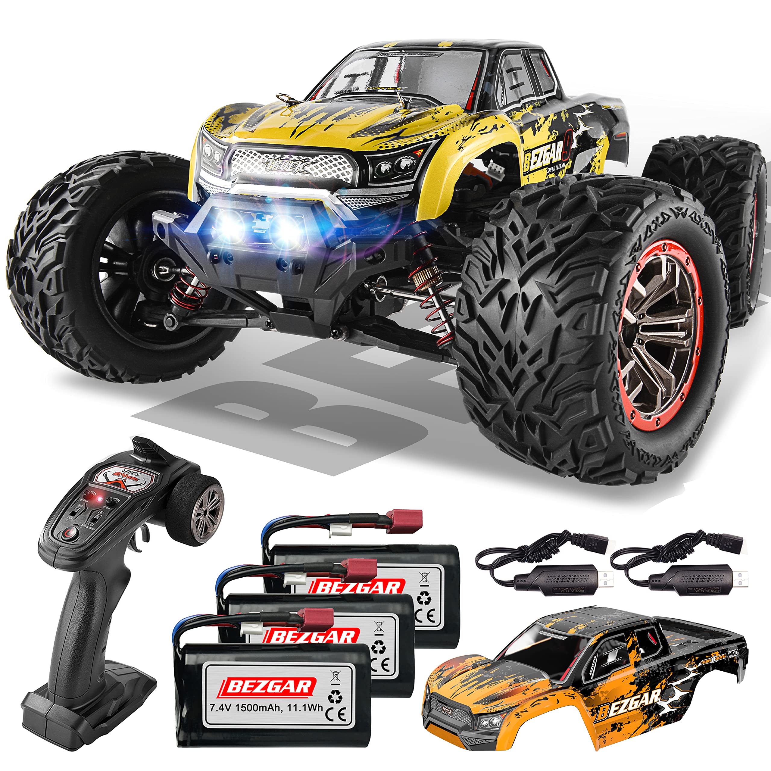 Mua BEZGAR 9 Hobby Grade 1:12 Scale RC Trucks, 4WD High Speed 45 Km/h ...