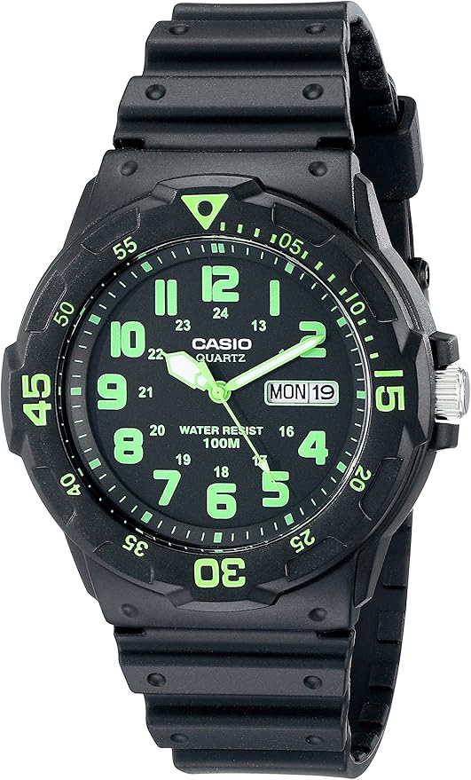 Casio Men's MRW200H-3BV Neo-Display Watch , Green: Casio: Amazon.ca ...