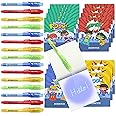 Amazon.com: BONNYCO Invisible Ink Pen, Notebook Pack 16 Superhero Party ...