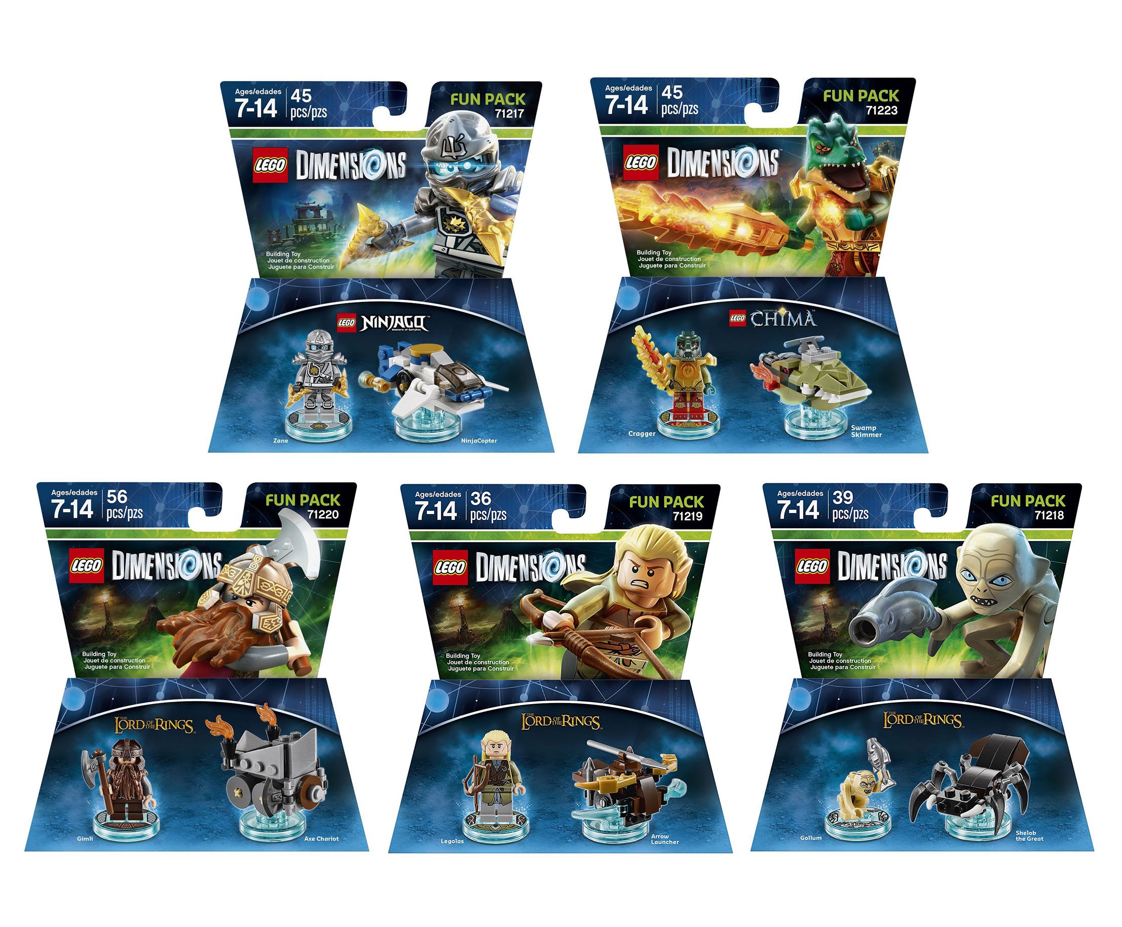 Buy The Lord Of The Rings Legolas Gimli Gollum + Ninjago Zane + The ...