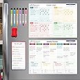 Amazon.com : Officyn Magnetic Dry Erase Chore Chart for Kids Multiple Kids Whiteboard Set (3 ...