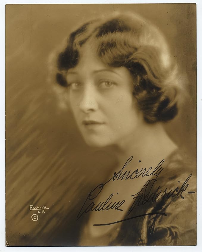 Pauline Frederick Portrait Silent Film Actress Star Stage 7.5" X 9.5 ...