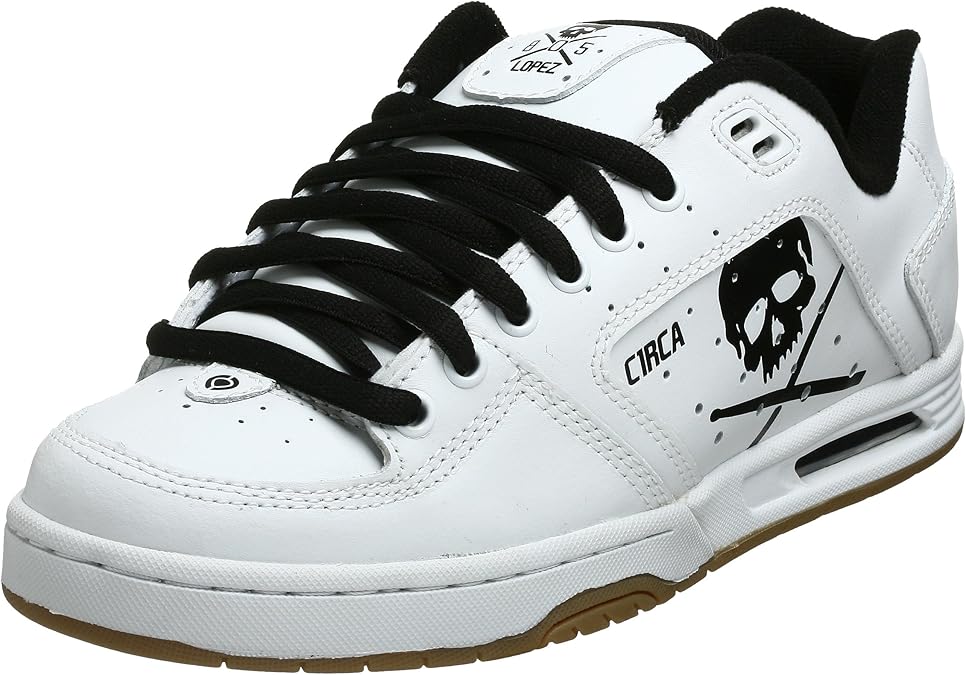 Circa Lopez 805 White/Black/Skull Shoe (UK9): Amazon.co.uk: Shoes & Bags