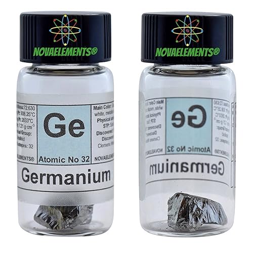 Germanium Element 32 Ge, Pure Sample 1 gram 99.999% in Glass Vial with ...
